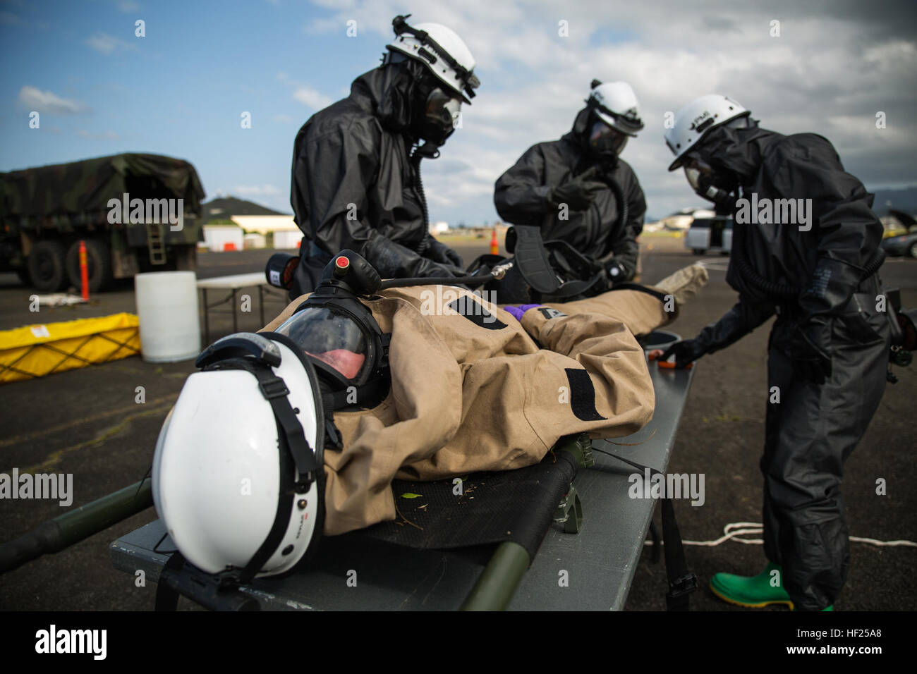 Lance Cpl. Shannon Keene, left, a Chemical, Biological, Radiological ...