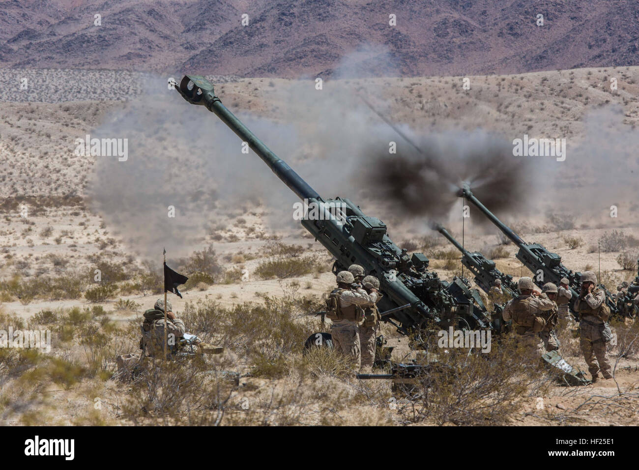 U.S. Marines with Bravo Battery, 1st Battalion, 11th Marine Regiment ...