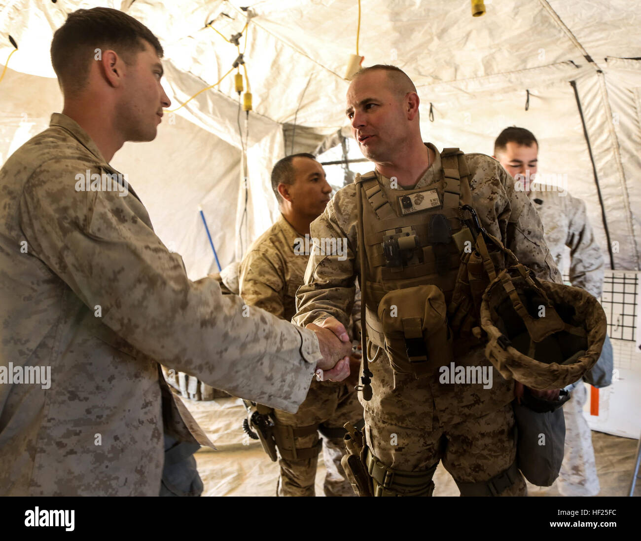 The sergeant major ofst Marine Division (1ST MARDIV), Sgt. Maj. David L ...