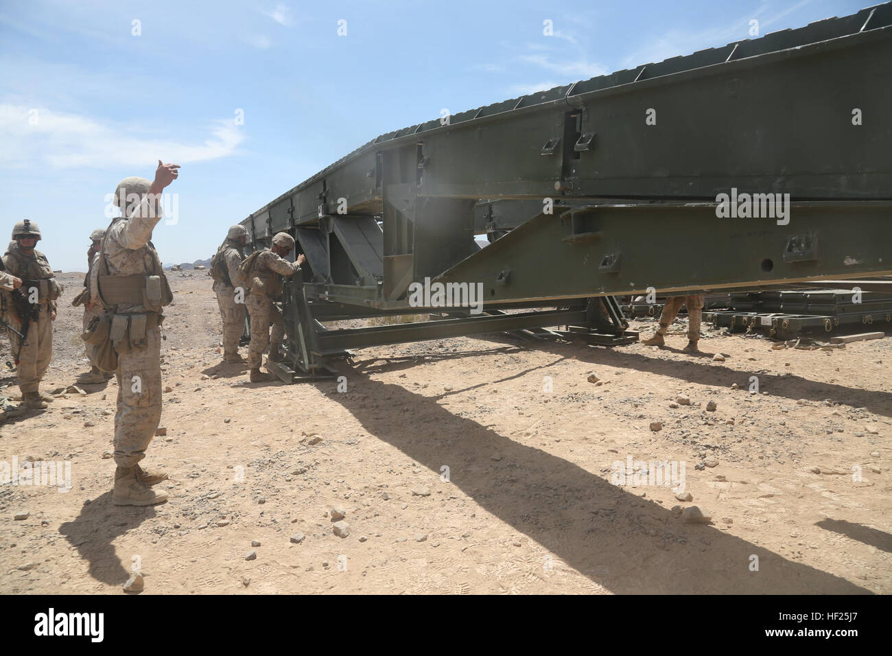 U.S. Marines with Bridge Company, 7th Engineer Support Battalion, 1st ...