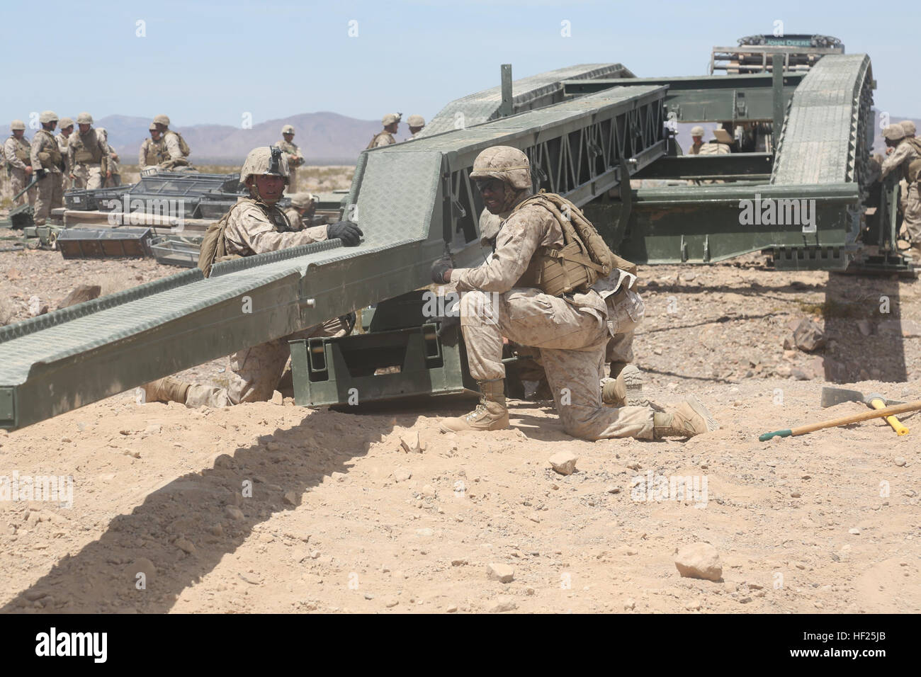 U.S. Marines with Bridge Company, 7th Engineer Support Battalion, 1st ...