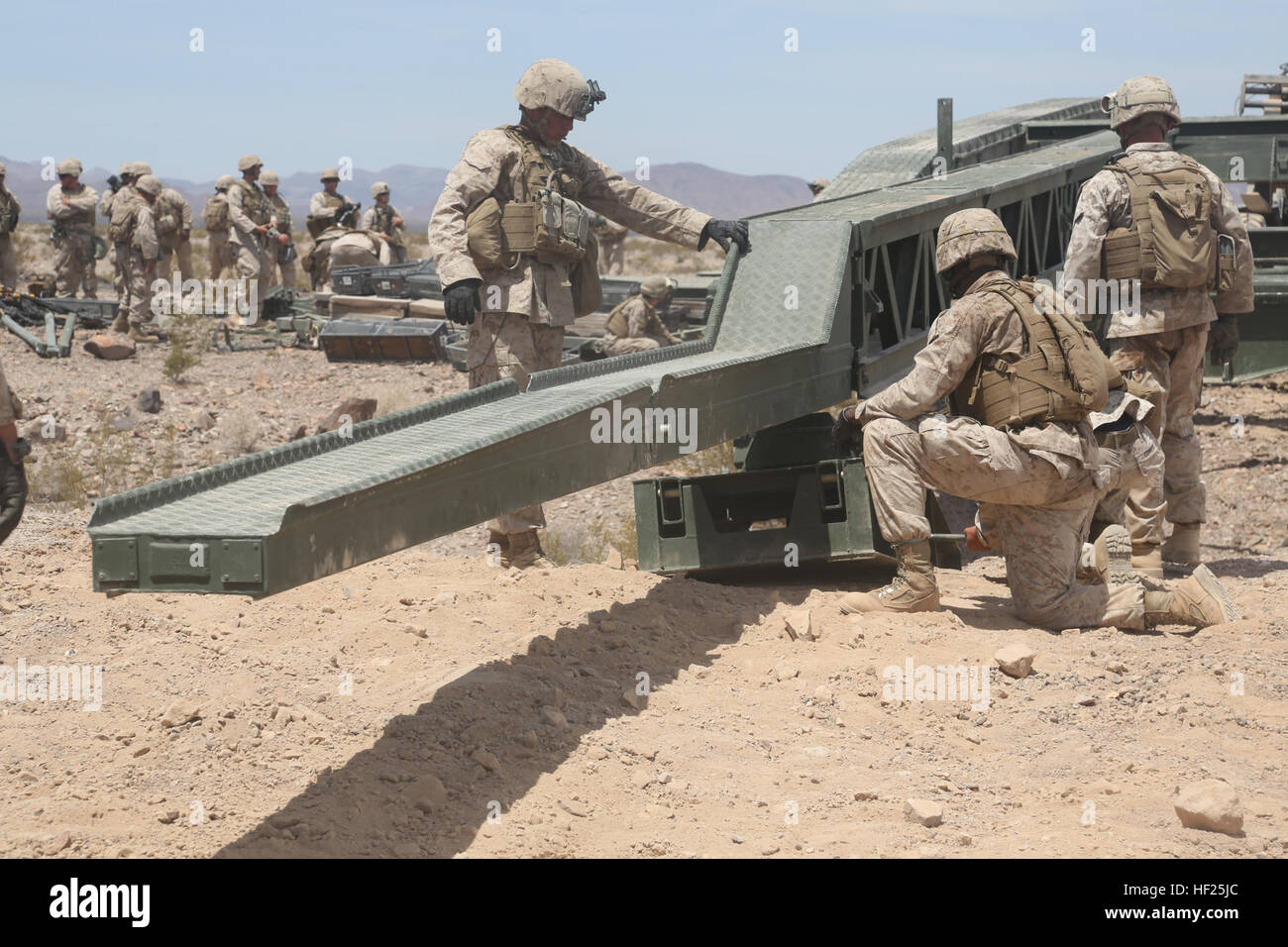 U.S. Marines with Bridge Company, 7th Engineer Support Battalion, 1st ...