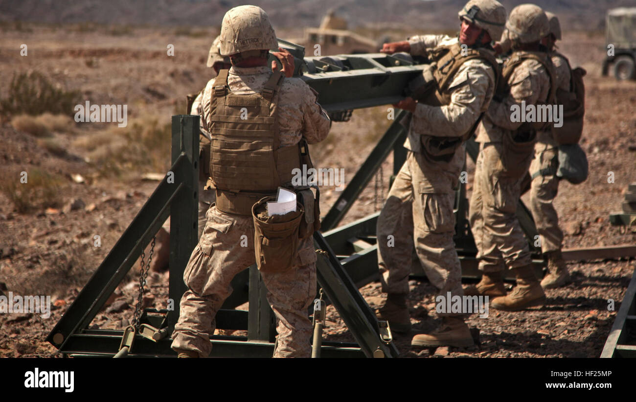 Marines with Bridge Company, 7th Engineer Support Battalion, 1st Marine ...