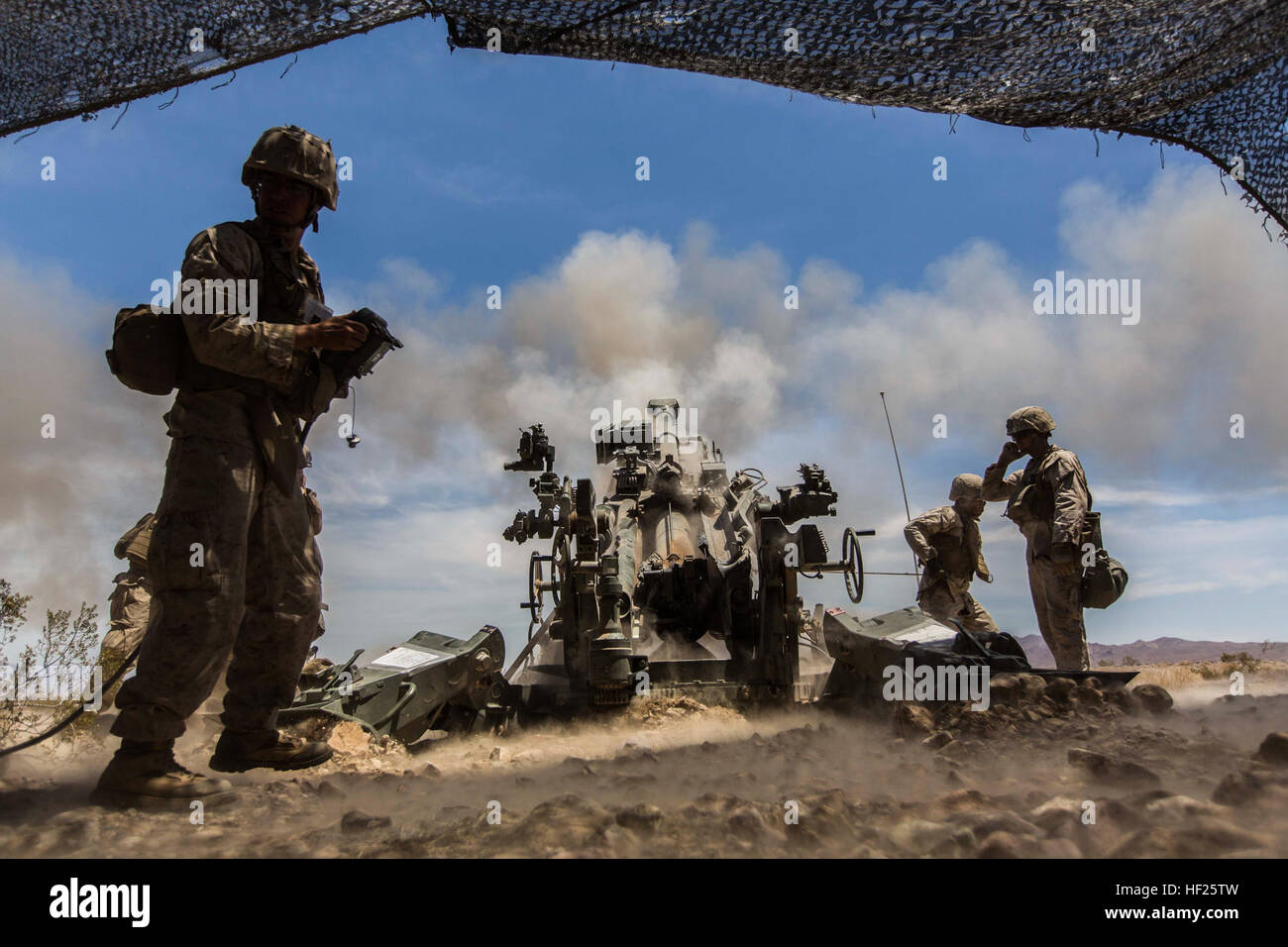 U.S. Marines with Bravo Battery, 1st Battalion, 11th Marine Regiment ...