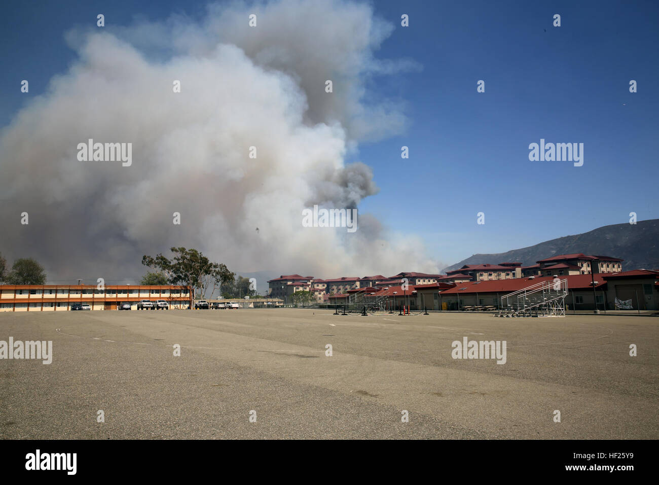 The Mateo Fire burns on Camp Pendleton on May 16. (U.S. Marine Corps ...