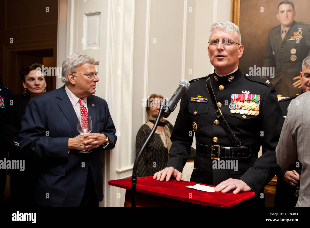 The Commanding Officer of Marine Barracks Washington, Col. Christian G ...