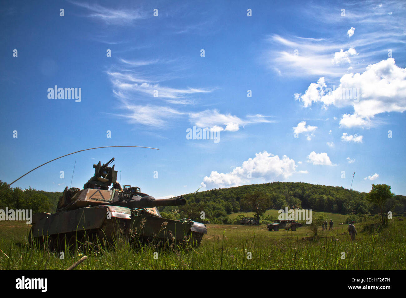 An M1A2 SEP (System Enhanced Program) Abrams tank with the 1st Brigade ...