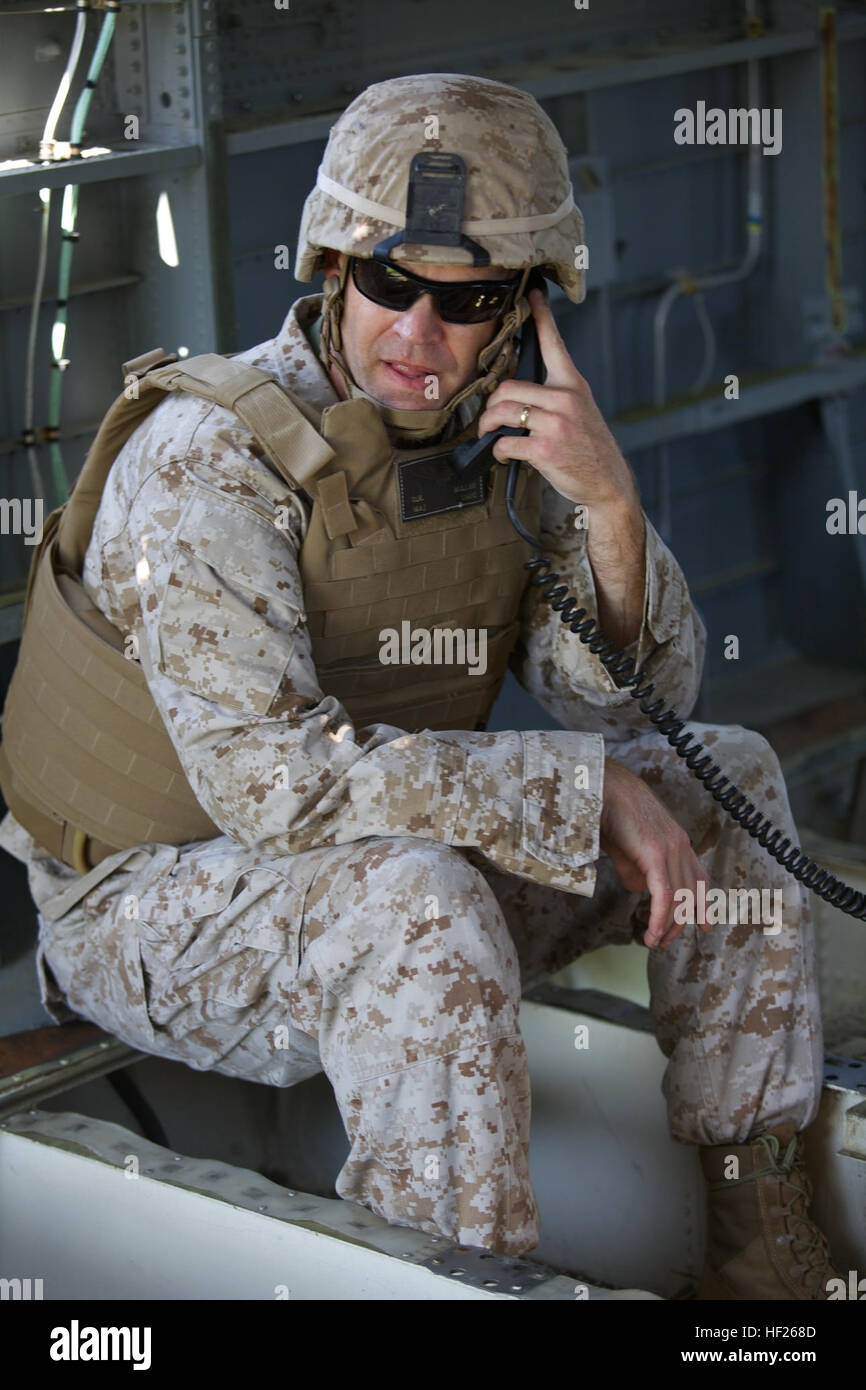 U.S. Marine Maj. Douglas Miller, Air Officer, 26th Marine Expeditionary ...