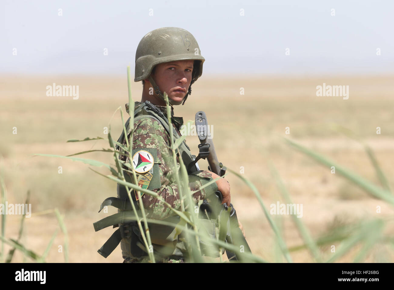 Afghan National Army (ANA) soldiers with the 4th Tolay, 6th Kandak, 6th ...