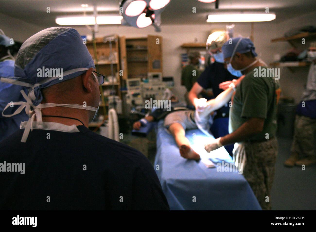 Iraqi army Maj. Tahseen Muallah, medical officer from Camp Habbaniyah ...