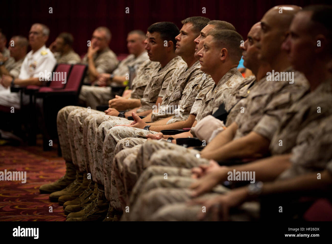 U.S. Marines attend the 16th annual Graduation Exercise for the Command ...