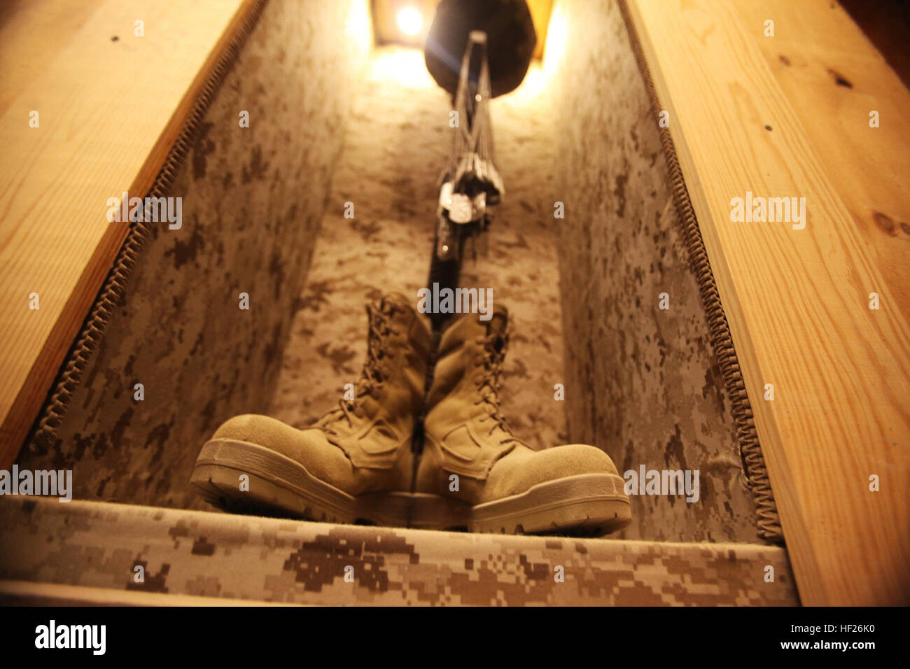 A fallen soldier display on the Regional Command (Southwest) command ...
