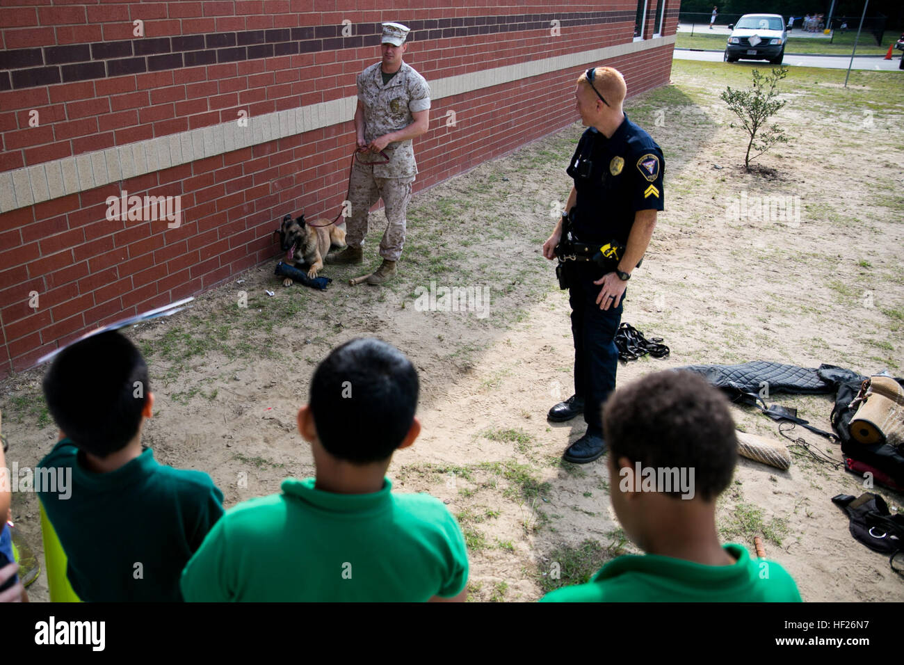 Corporal Cody Pieffer, a military police working dog handler, and ...