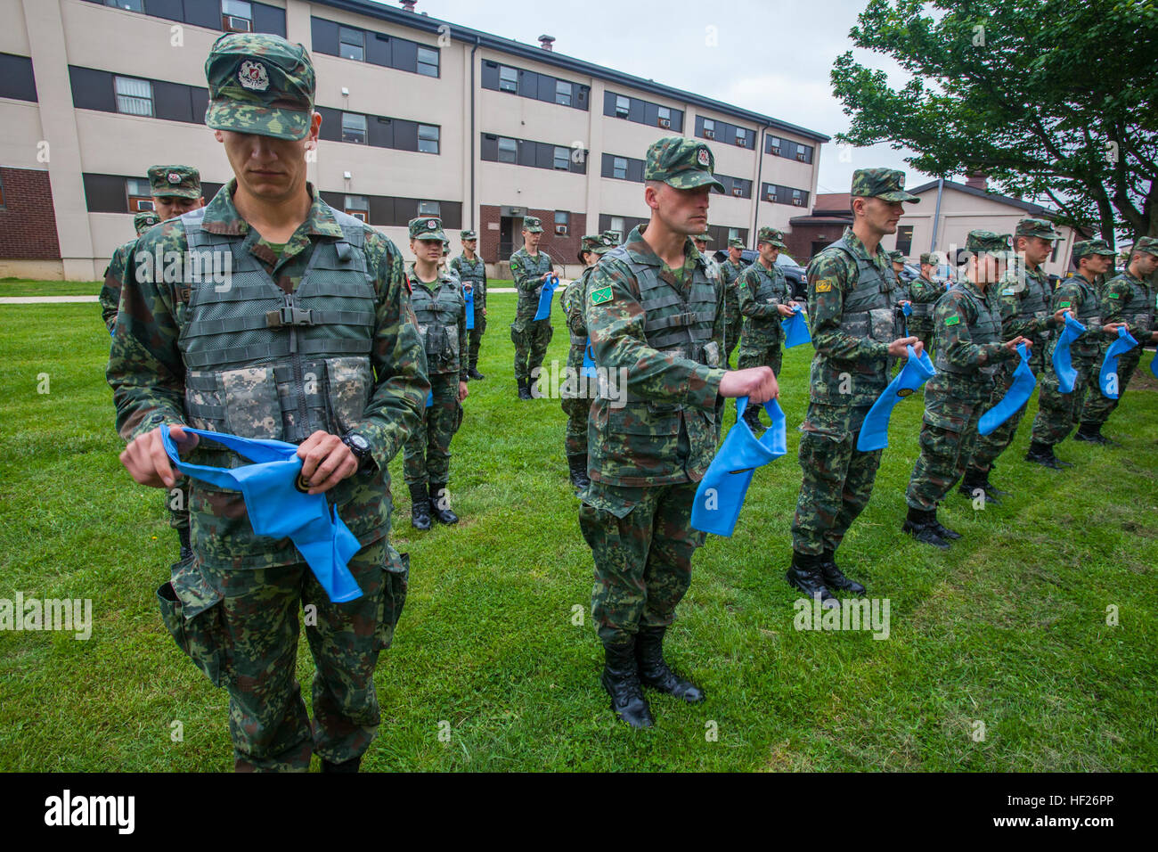 Infantry blue ascot hi-res stock photography and images - Alamy