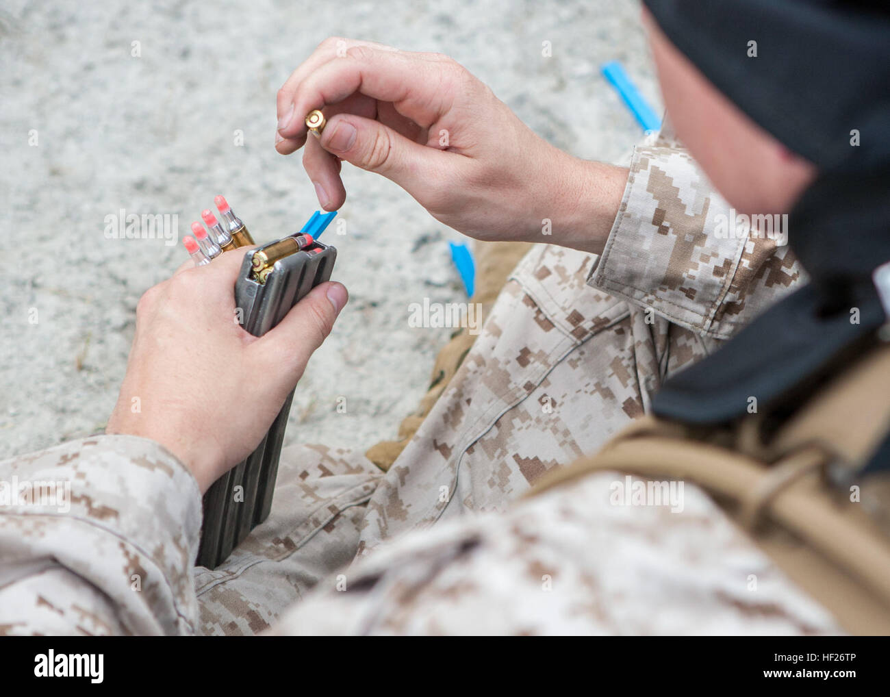 U.S. Marines assigned to Headquarters and Support Battalion, Marine ...