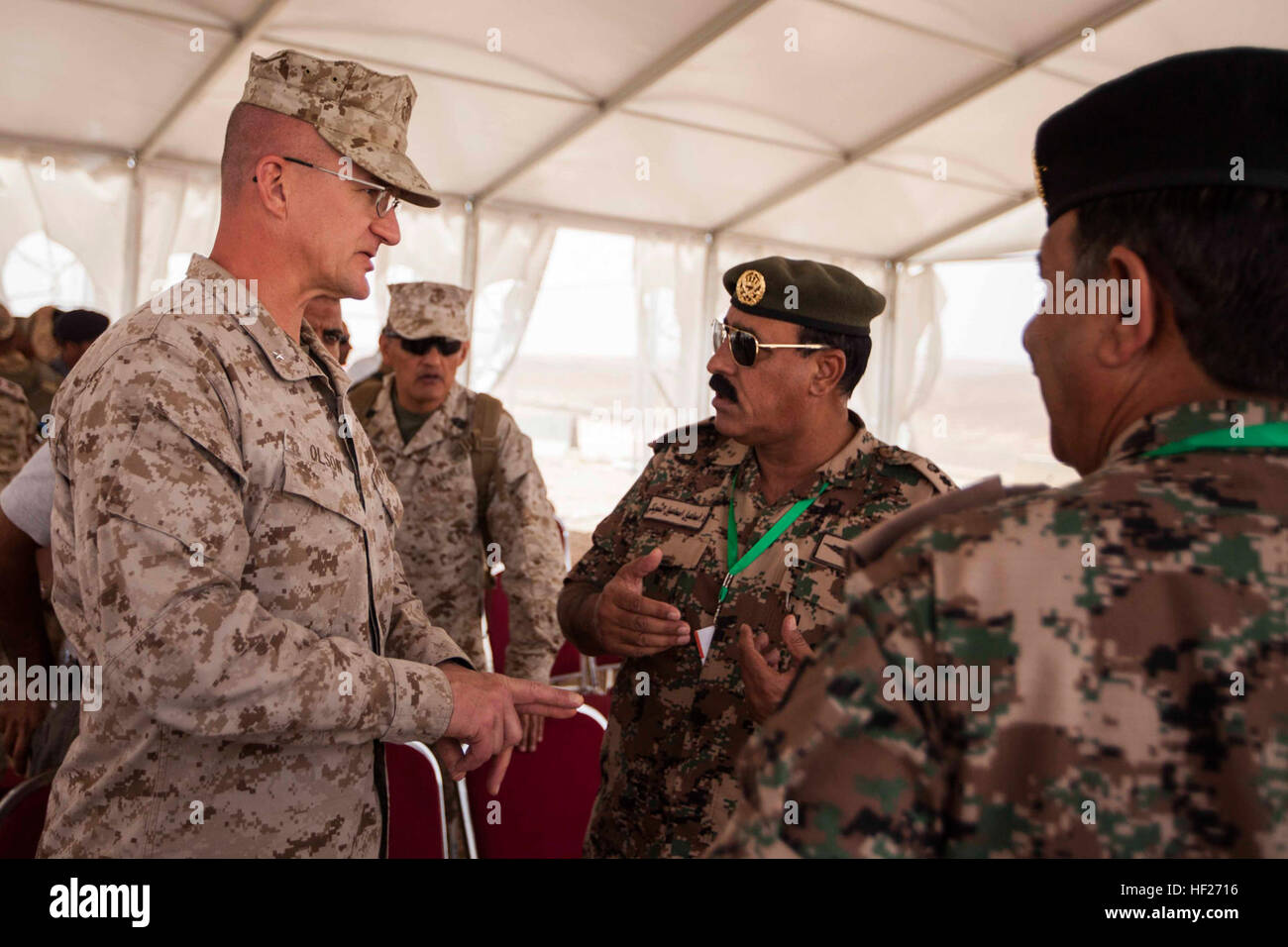 U.S. Marine Corps Brig. Gen. Gregg Olson, Marine Corps Forces Central ...