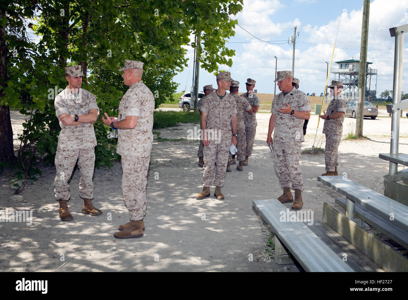 U.S. Marine Corps Brig. Gen. Robert F. Castellvi (front left ...