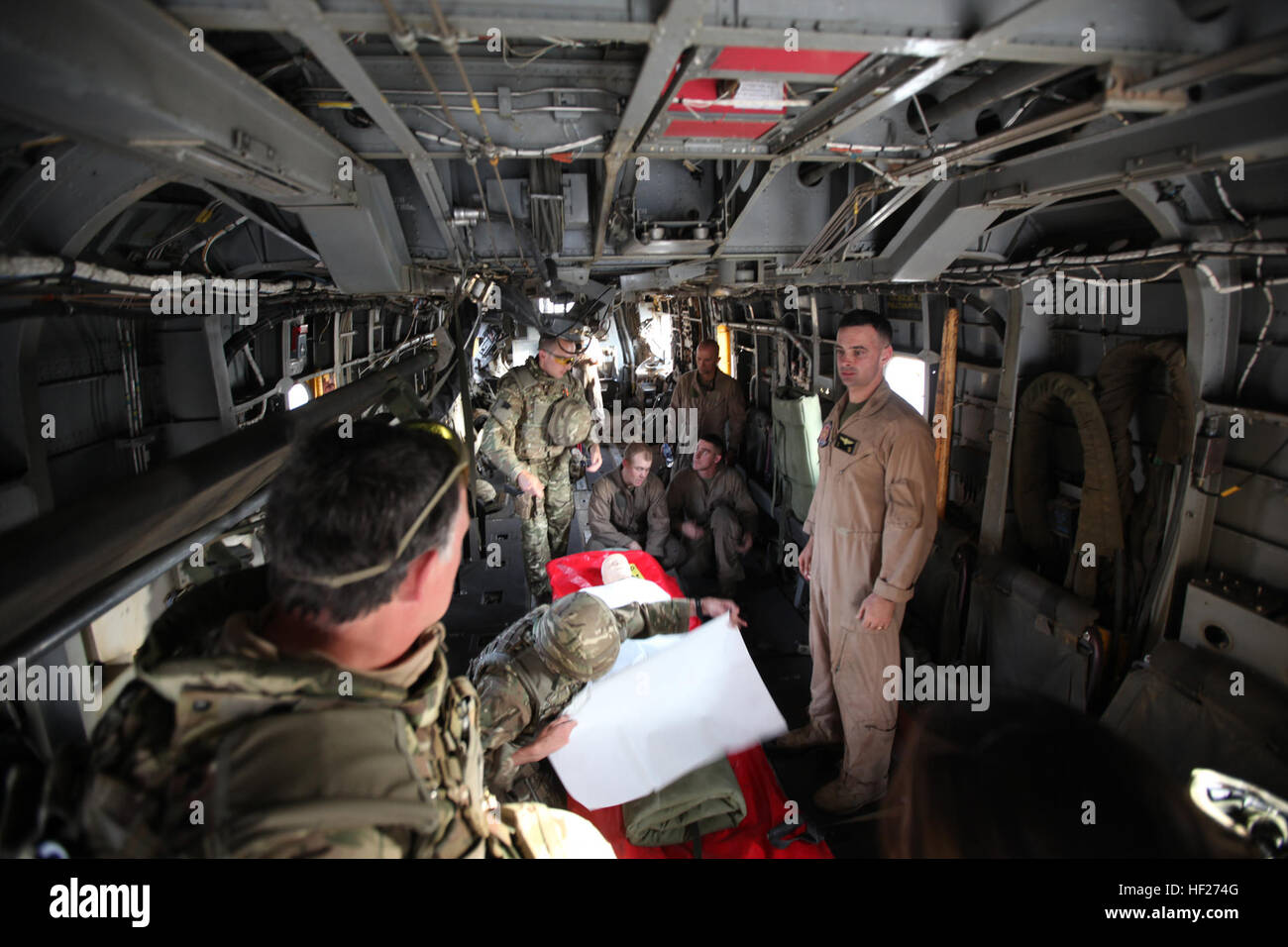 Marines from HMH-466 and British RAF Critical Care Air Support Team ...