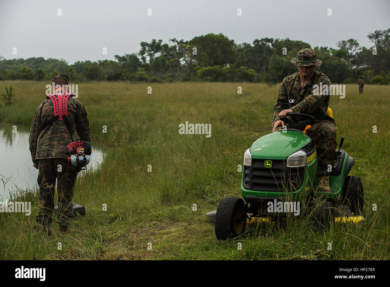 U.S. Marine Corps Cpls. Ben Stogner and Kyle Hammack, combat engineers ...