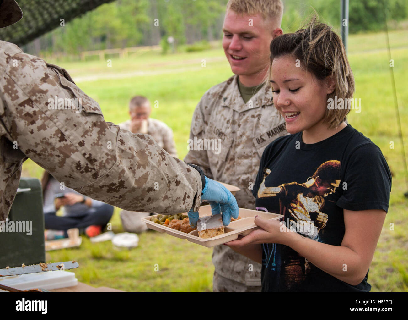 U.S. Marine Corps food service specialists with 1st Battalion, 10th ...
