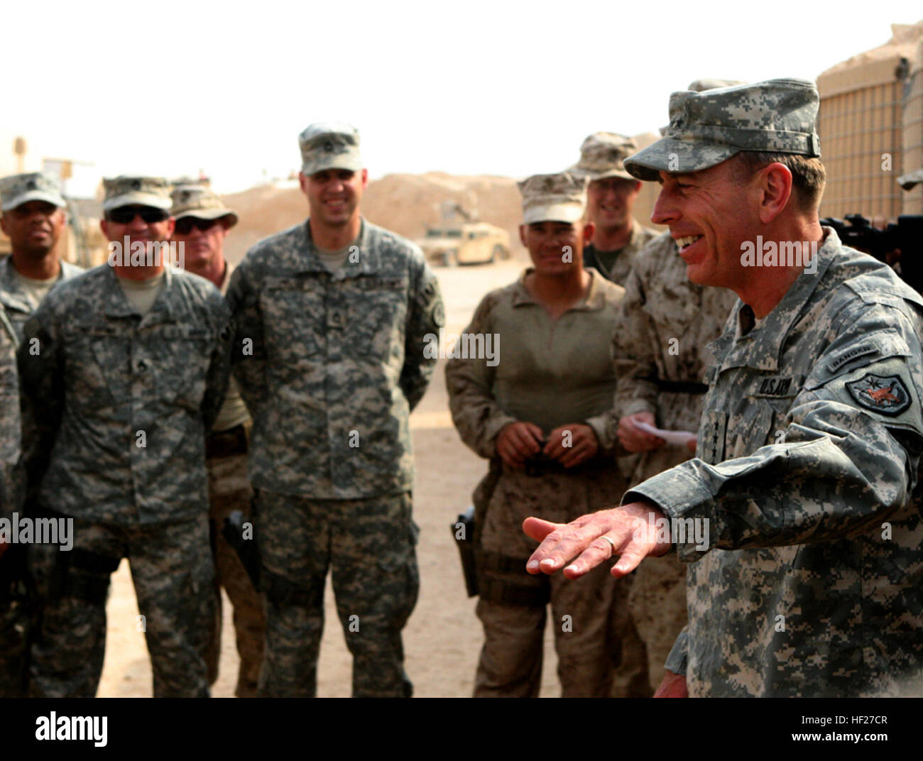 Army General David Petraeus, the commanding general of Multi-National ...