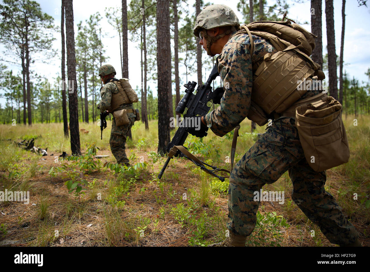 Marines with Kilo Company, Battalion Landing Team 3rd Battalion, 6th ...