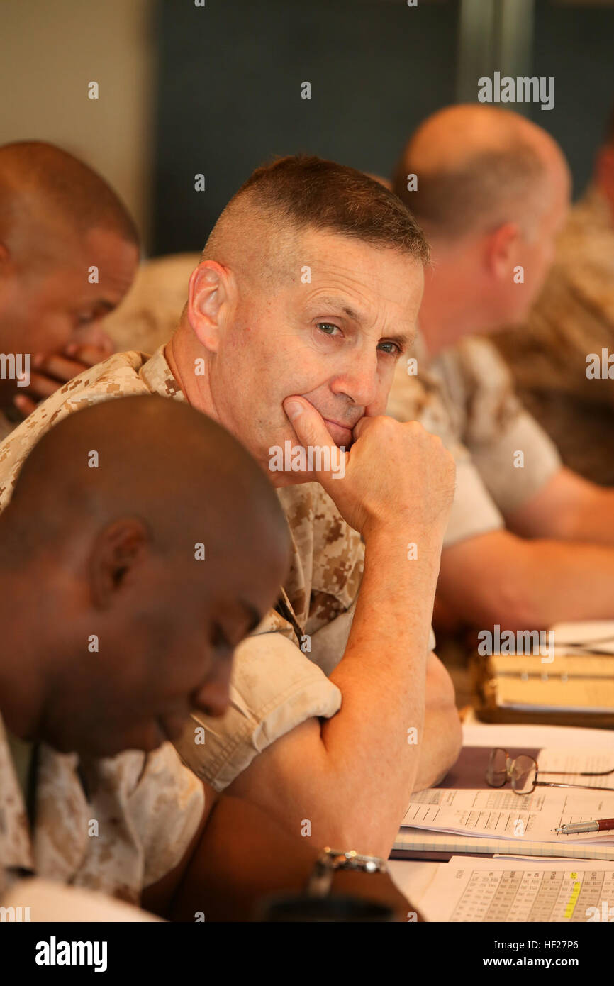 Col. Edmund J. Bowen listens to a briefing June 10 during a two-day ...