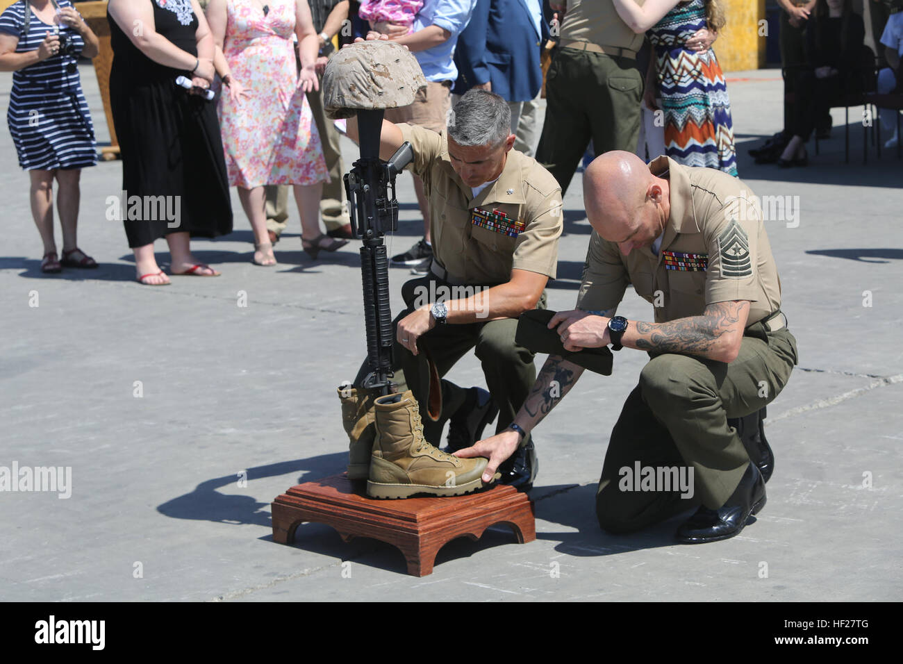 Lt. Col. Andrew Winthrop, the commanding officer of 1st Combat Engineer ...