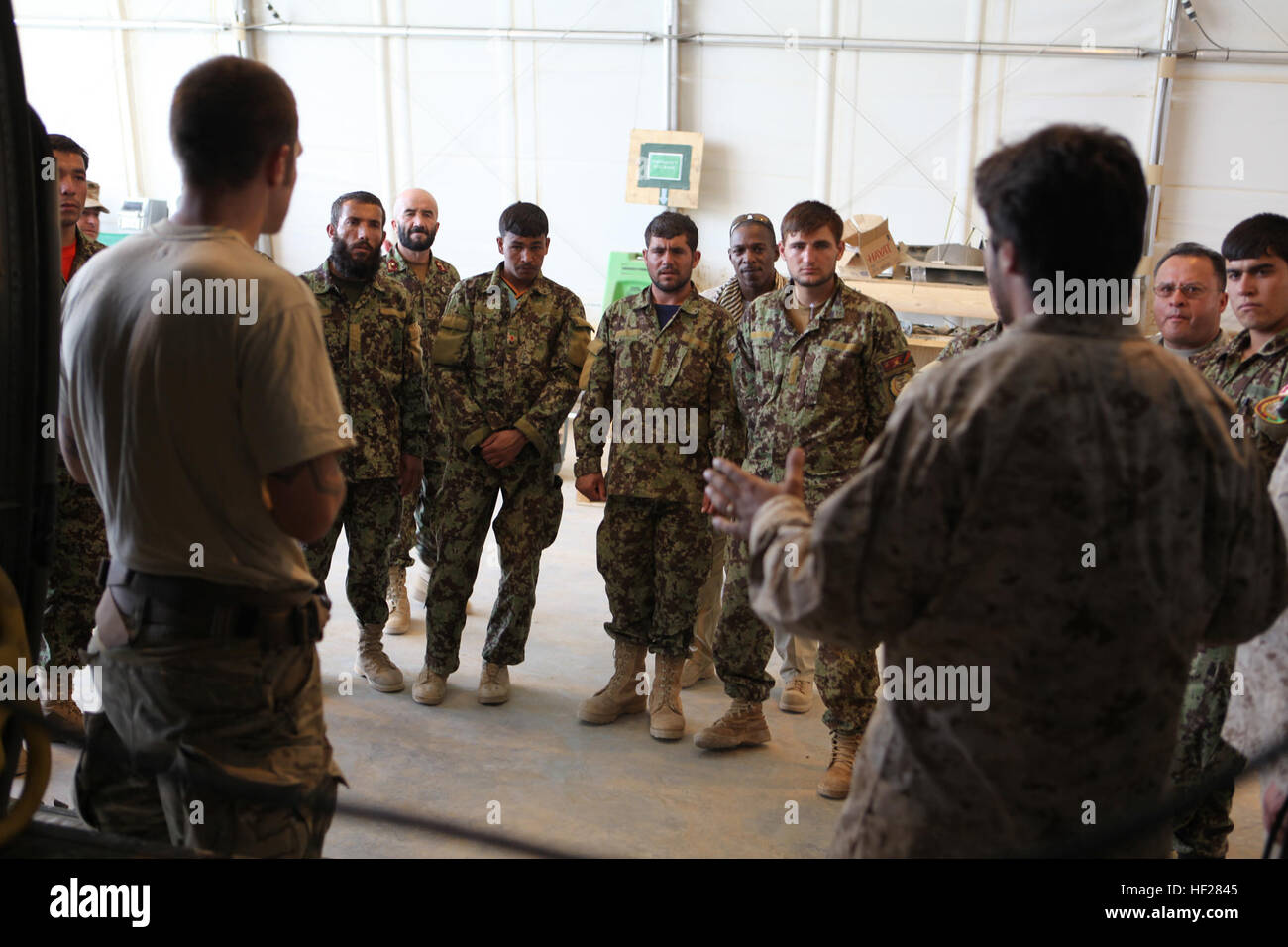 Soldiers of the 5th Kandak, 1st Brigade, 215th Corps, partnered with ...