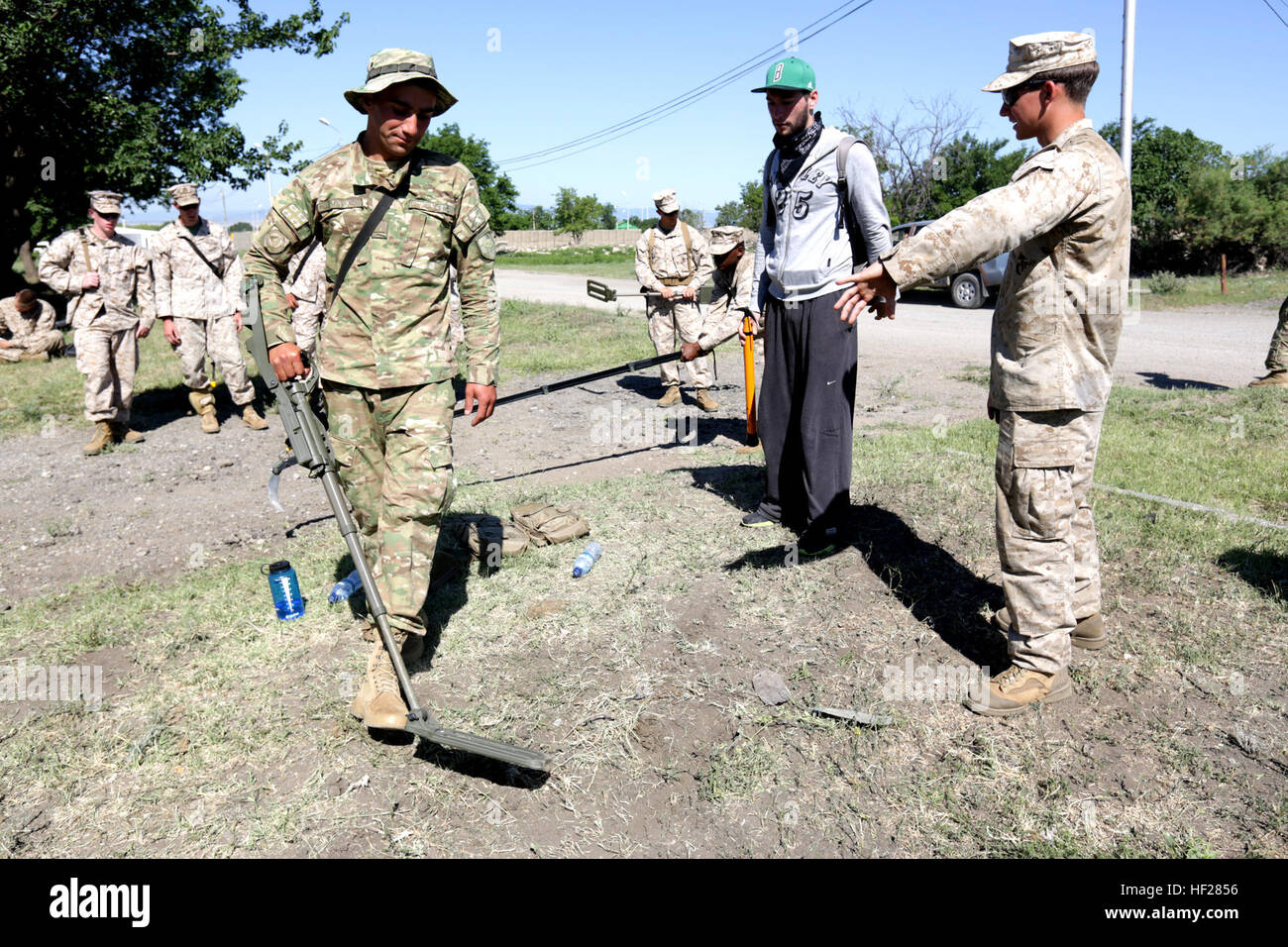 U.S. Marine Corps Lance Cpl. Kyle Merritt of Black Sea Rotational Force ...