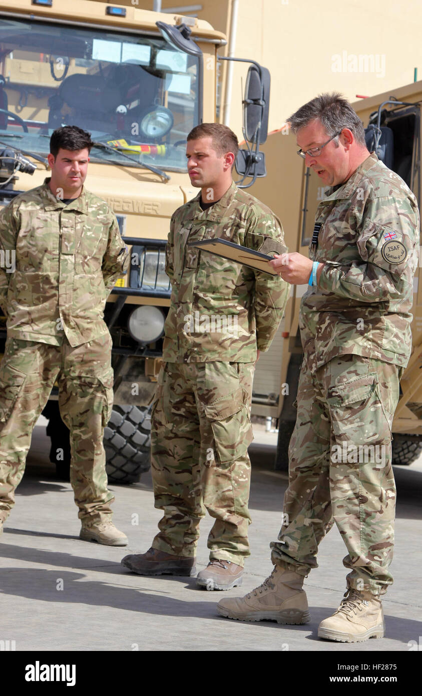 United Kingdom Group Captain N.J. Hay, middle, commanding officer, 903 ...