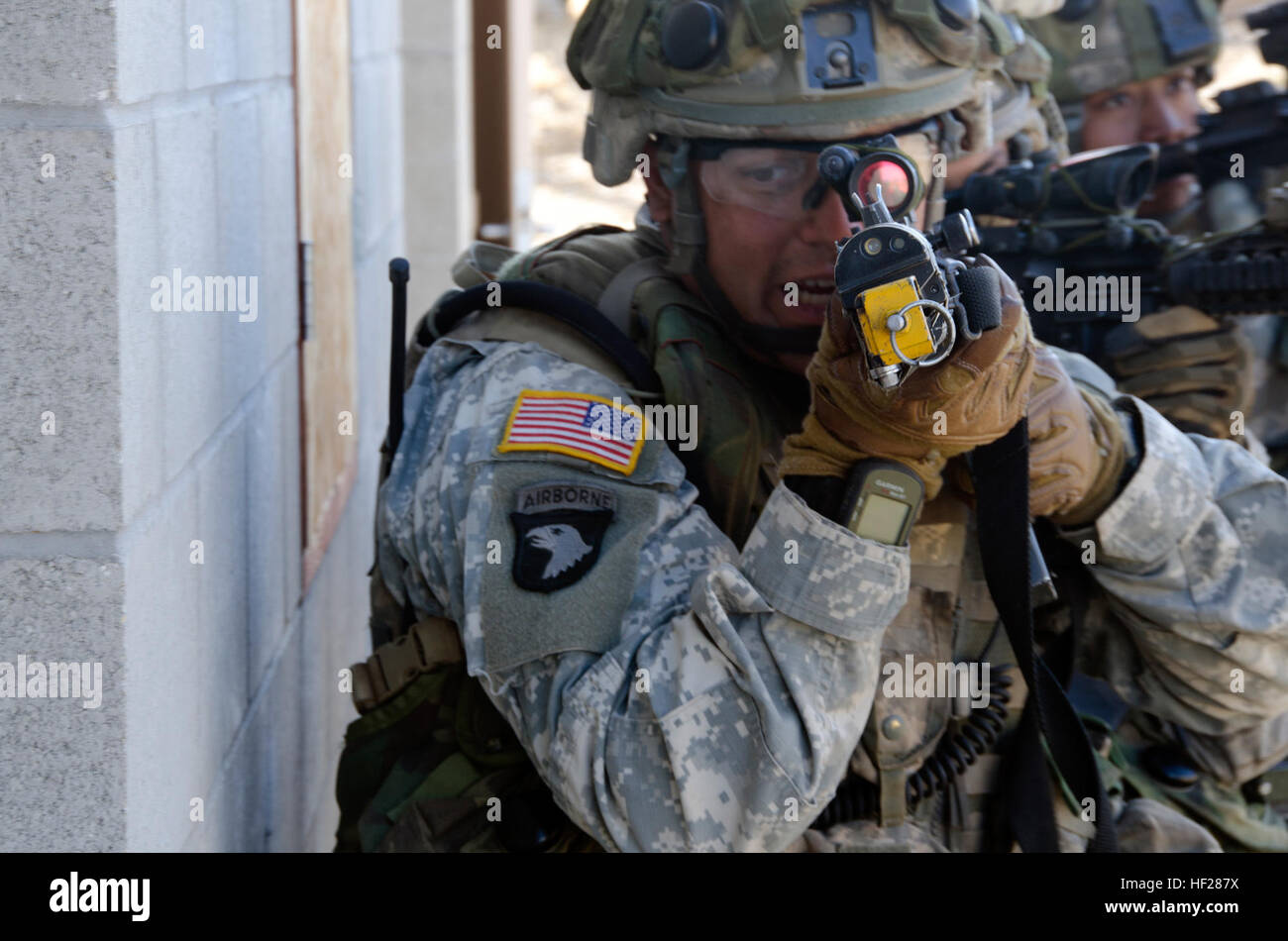 A Soldier with the California National Guard's Company B, 1st Battalion ...