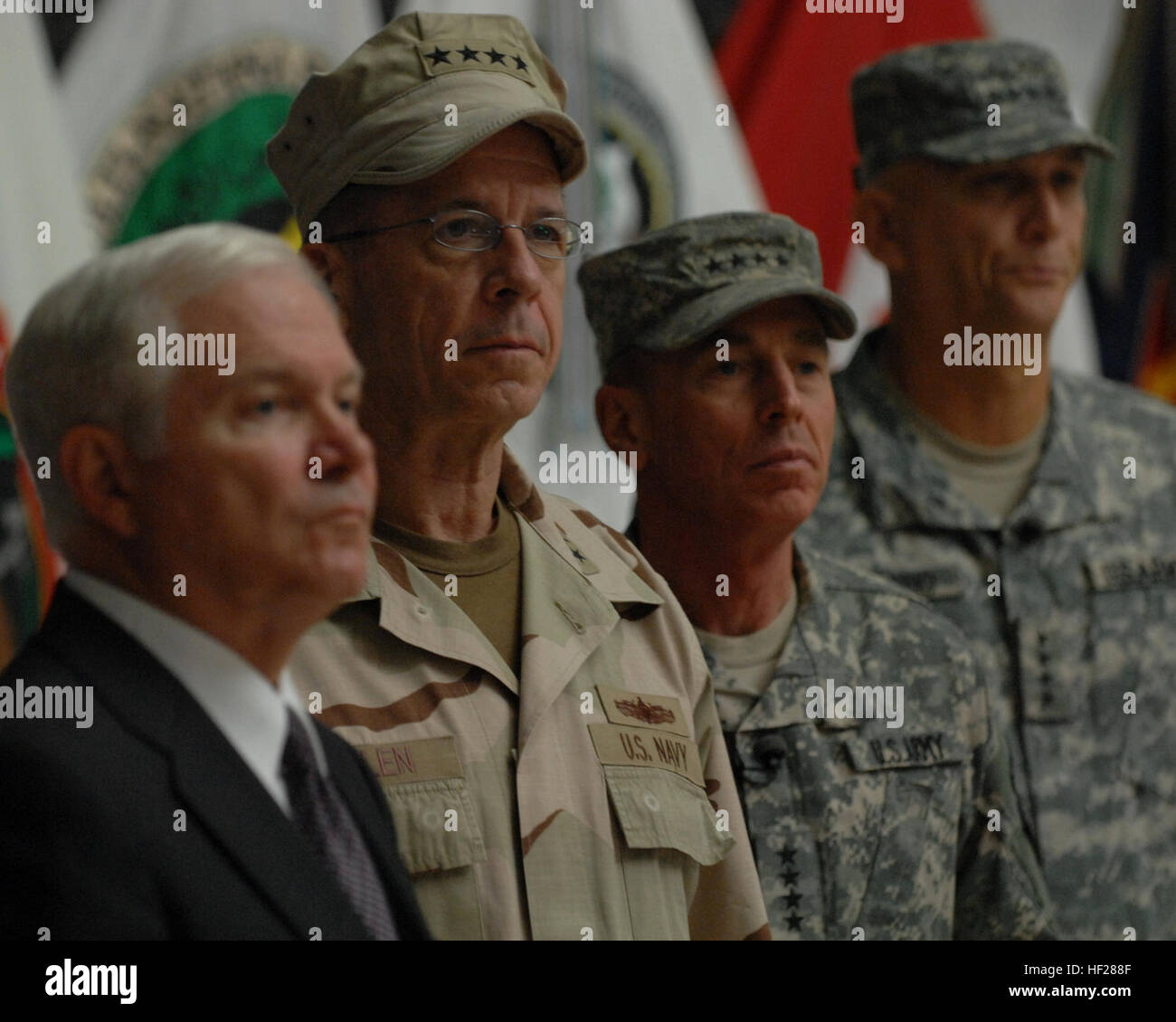 From left, Secretary of Defense Robert M. Gates, Chairman of the Joint ...