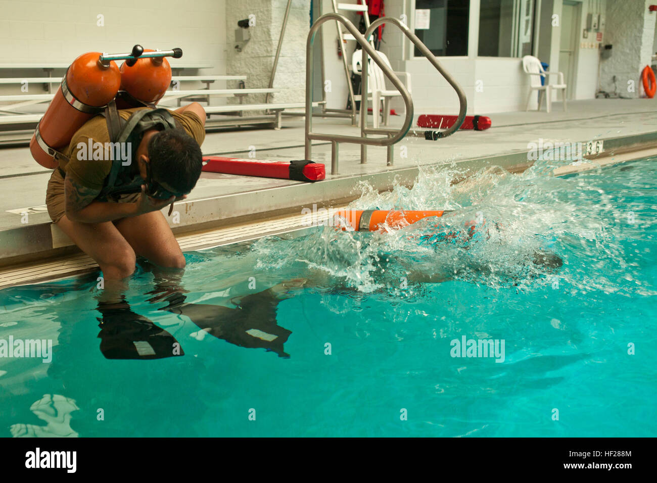 U.S. Marine Corps Sgt. Randy Villa-Gomez, left, reconnaissance (Recon ...