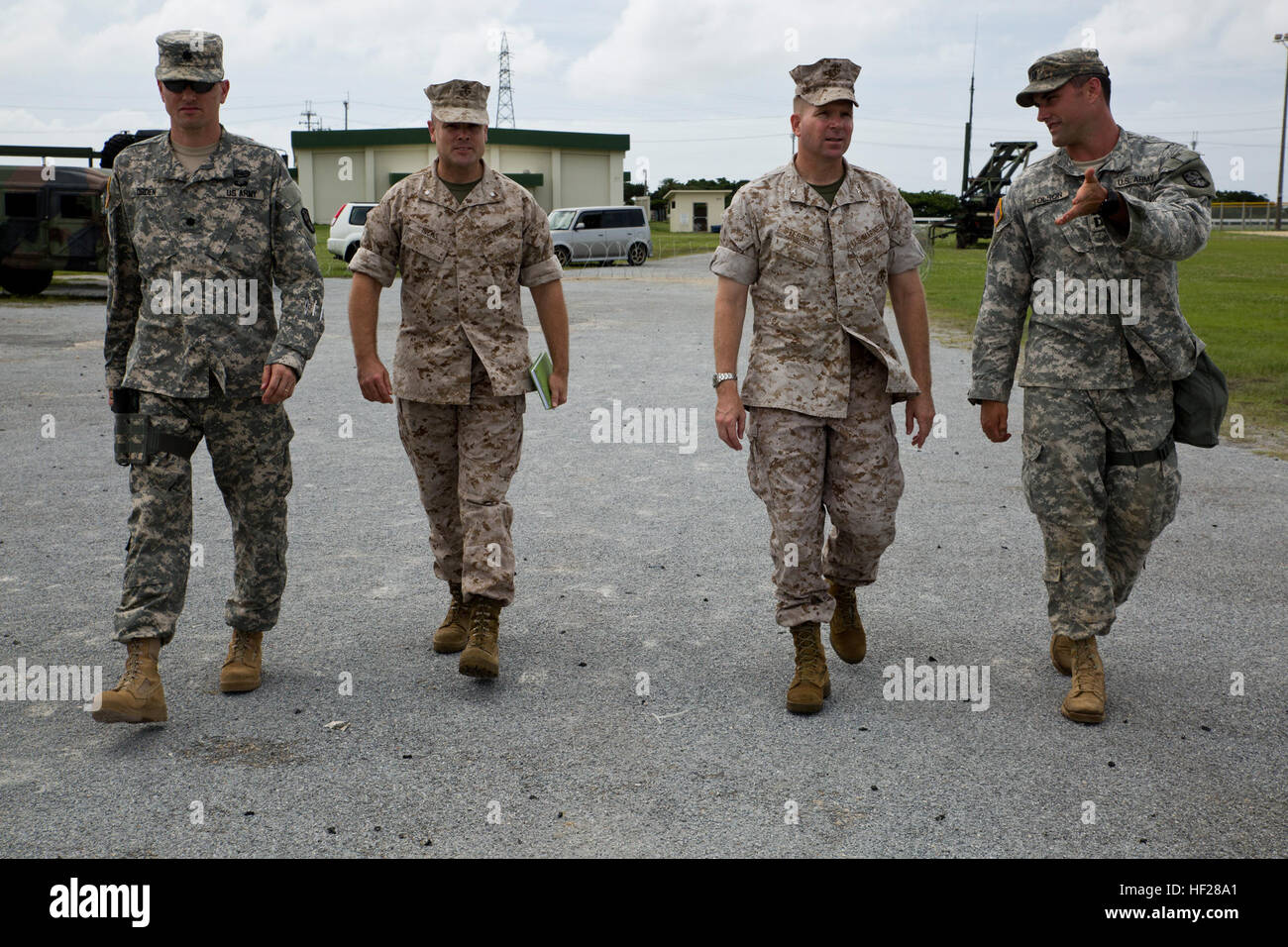 From left to right, U.S. Army Lt. Col. Benjamin R. Ogden, U.S. Marine ...