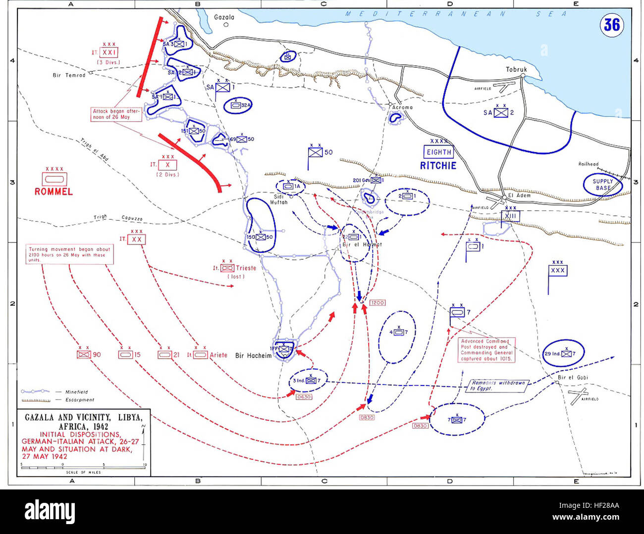 Tobruk map hi-res stock photography and images - Alamy