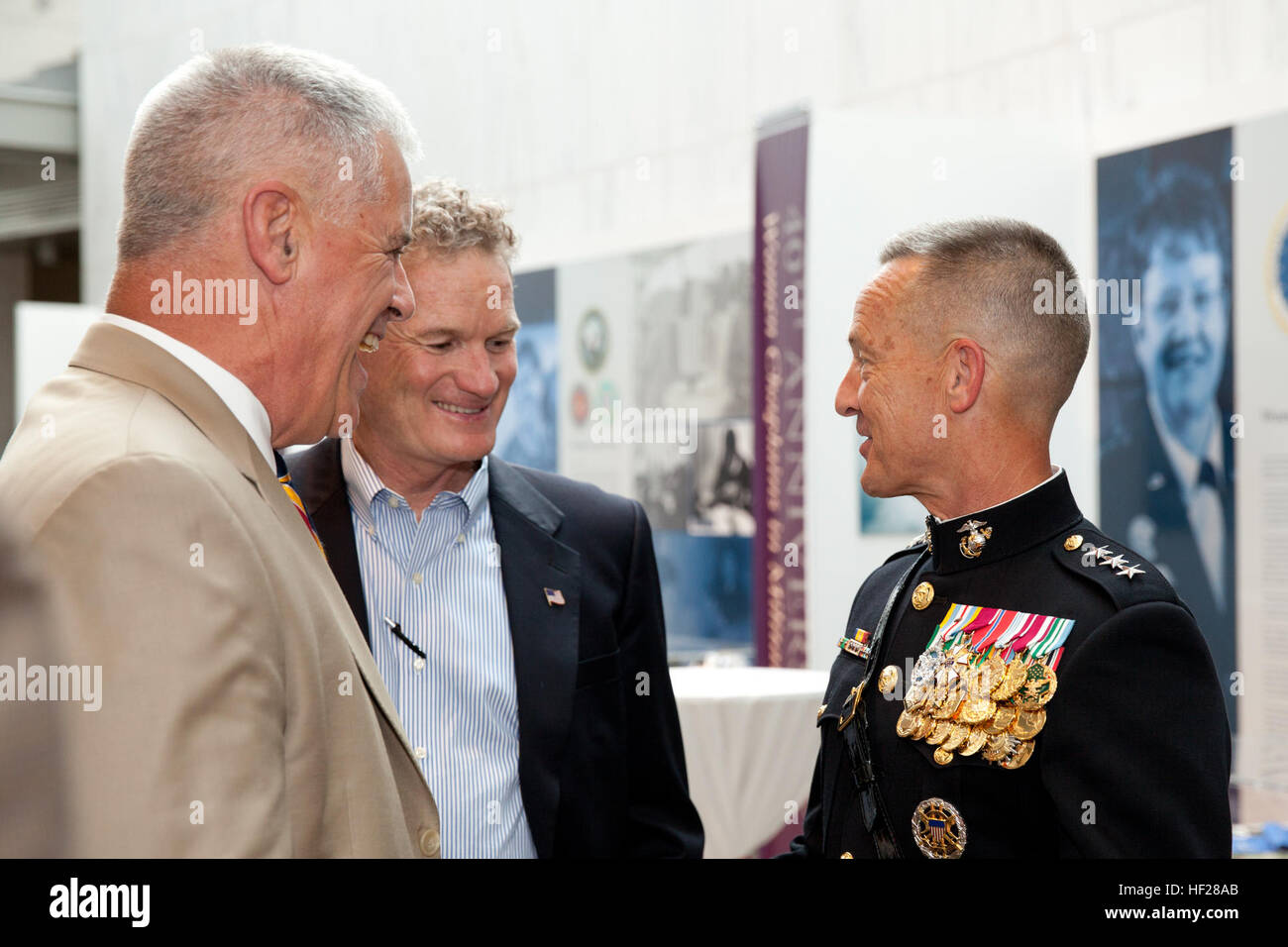 The Sunset Parade host, U.S. Marine Corps Lt. Gen. William M. Faulkner ...
