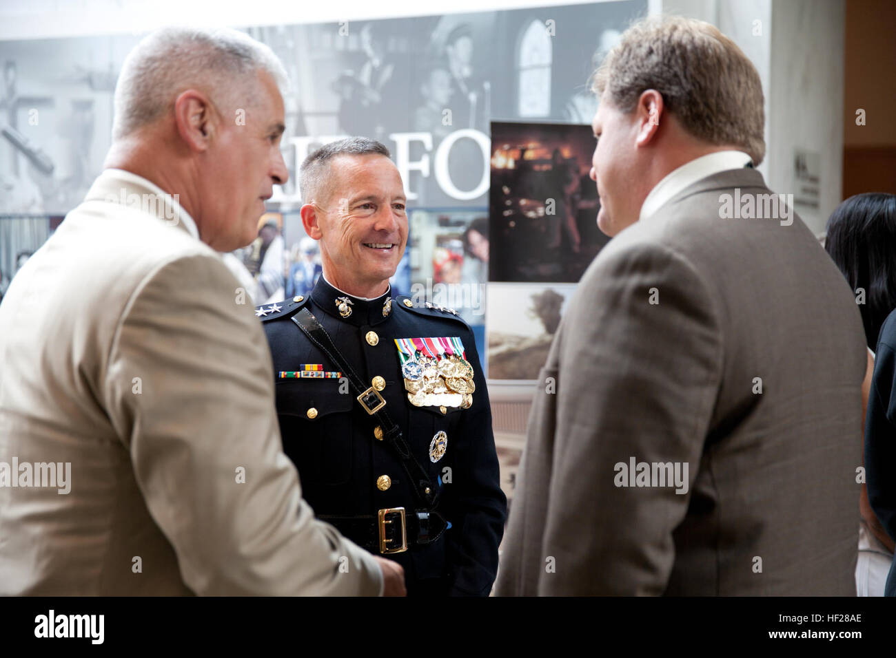 The Sunset Parade host, U.S. Marine Corps Lt. Gen. William M. Faulkner ...