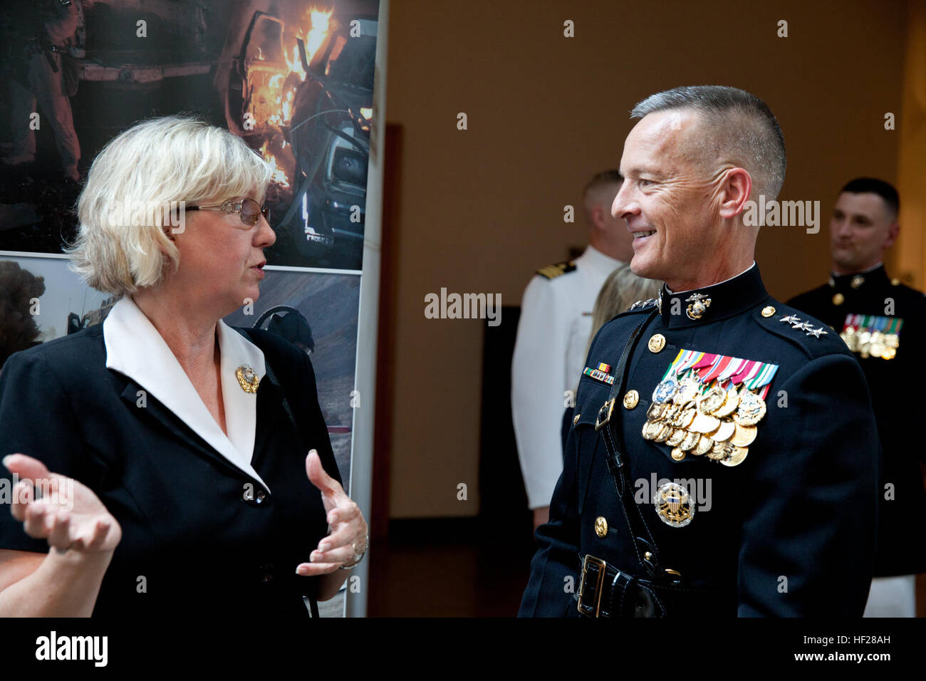 The Sunset Parade at the Women in Military Service for America Memorial ...
