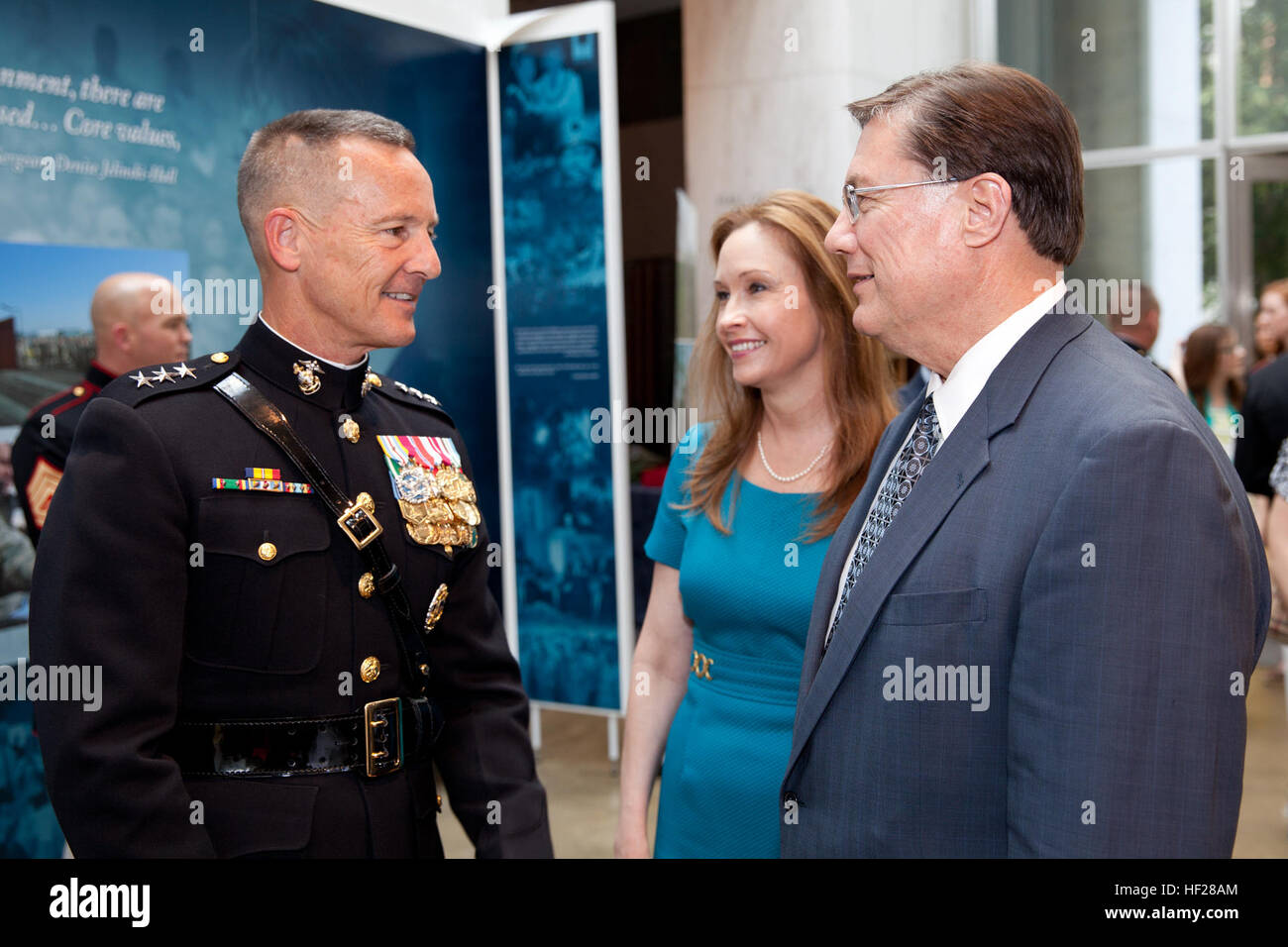 The Sunset Parade host, U.S. Marine Corps Lt. Gen. William M. Faulkner ...