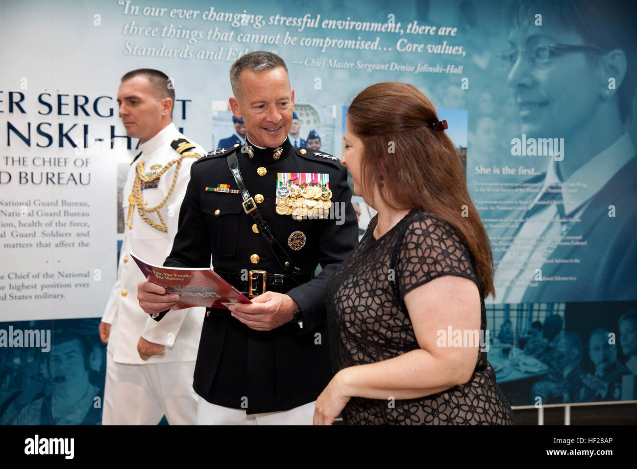 The Sunset Parade host, U.S. Marine Corps Lt. Gen. William M. Faulkner ...