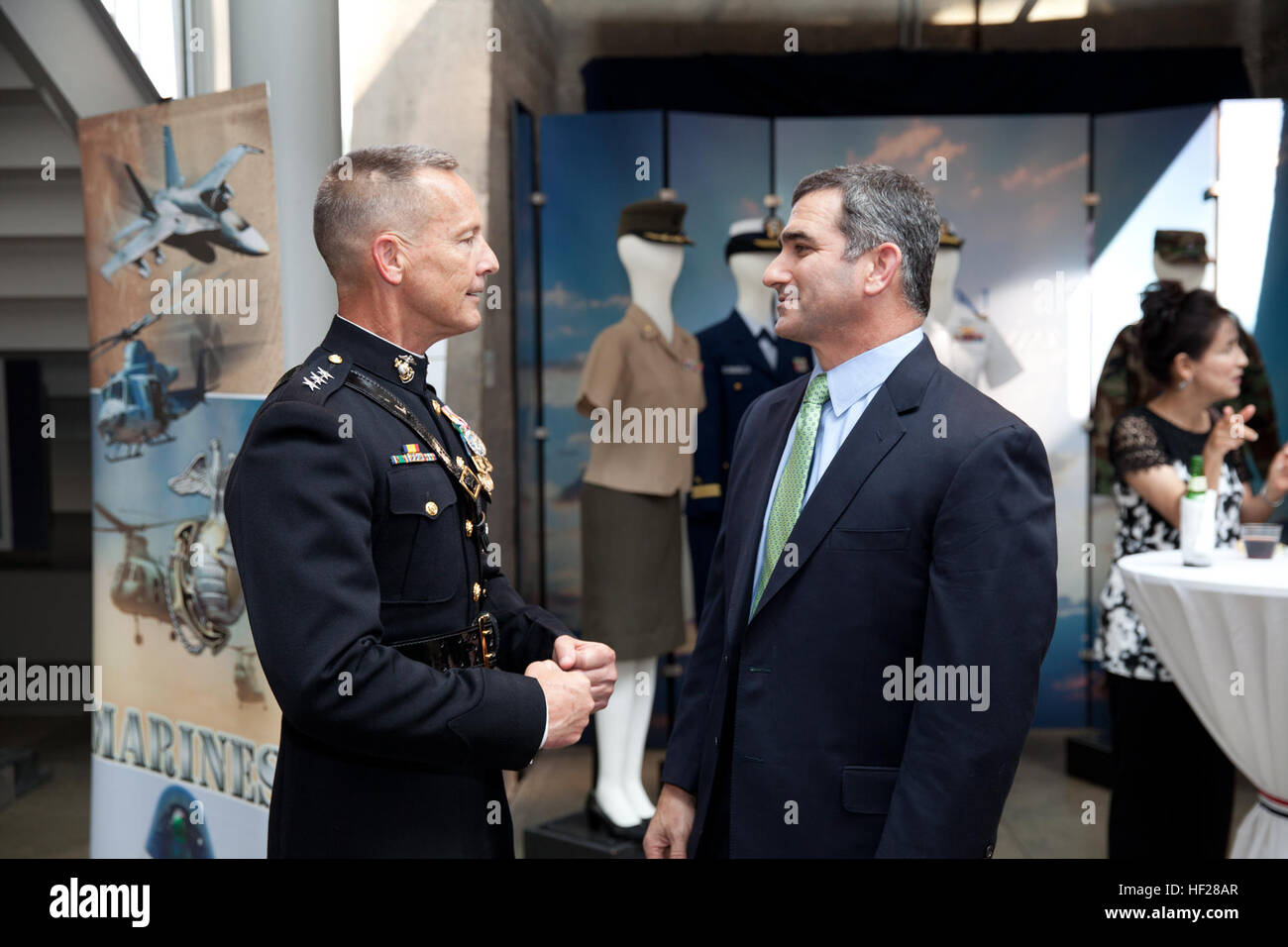 The Sunset Parade host, U.S. Marine Corps Lt. Gen. William M. Faulkner ...