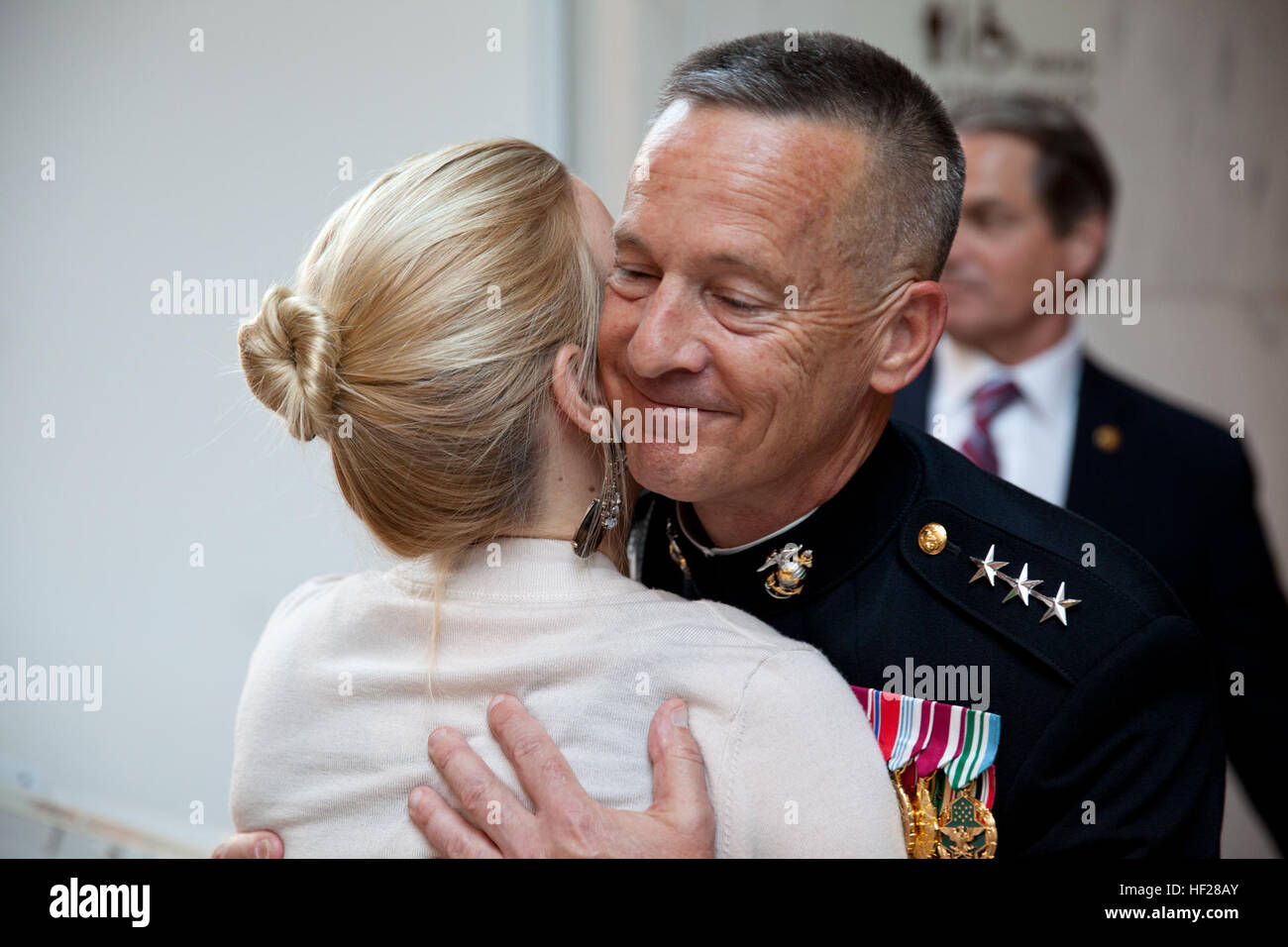The Sunset Parade host, U.S. Marine Corps Lt. Gen. William M. Faulkner ...