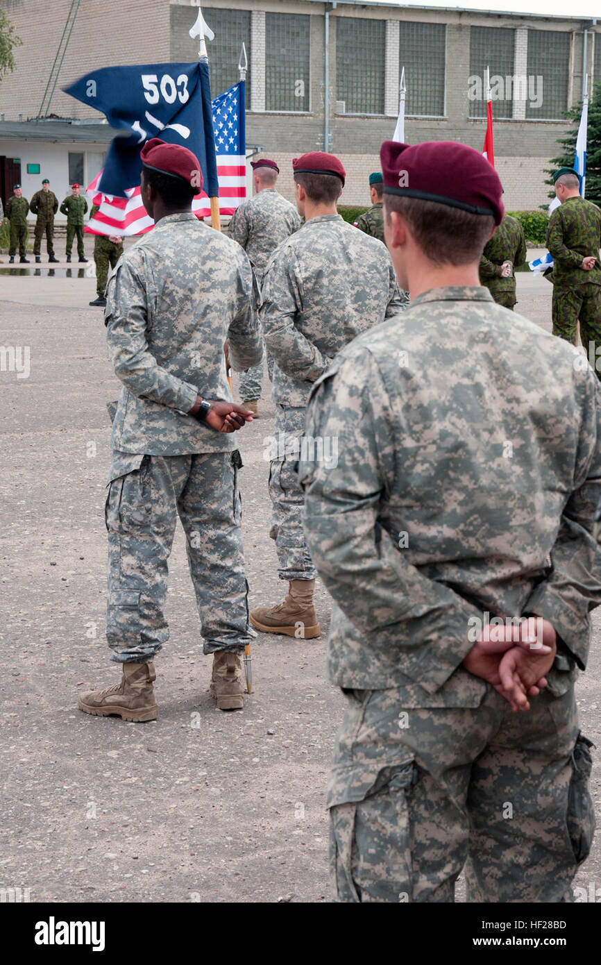 Paratroopers From The 1st Battalion 503rd Infantry Regiment 173rd