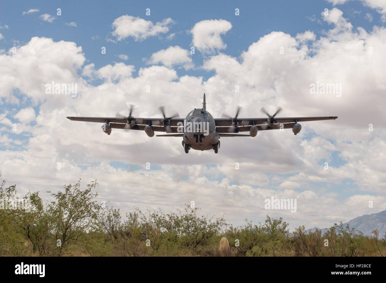 A U.S. Air Force HC-130 Hercules, with the 102d Rescue Squadron (102 ...