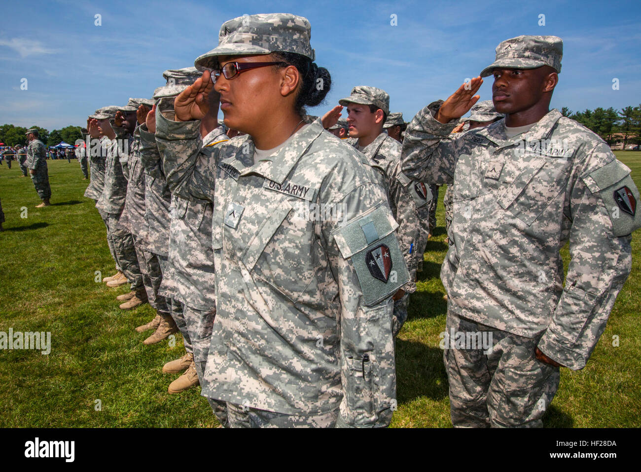 Soldiers of the 1-114th Infantry, New Jersey Army National Guard, stand ...