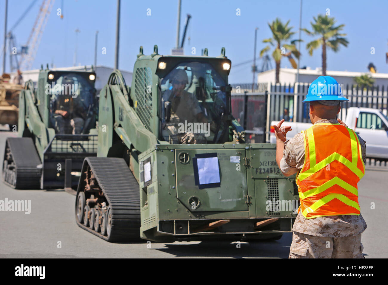 An embarkation specialist with Combat Logistics Battalion 15, Combat ...