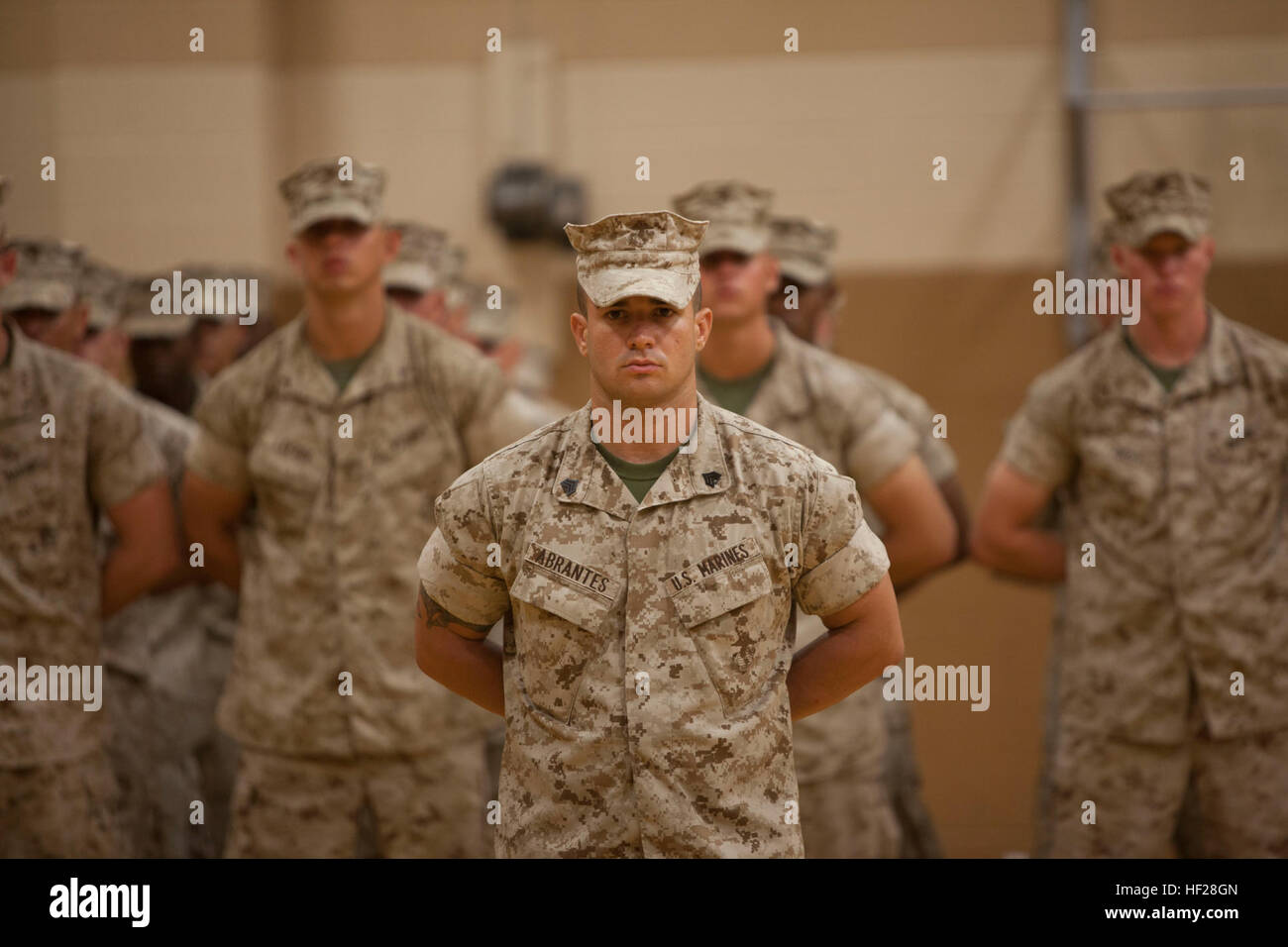 U.S. Marine Corps Sgt. Robert M. Abrantes, combat instructor with Alpha ...