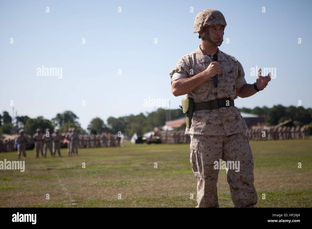 U.S. Marine Corps Lt. Col. Robert J. Bodisch, incoming battalion ...