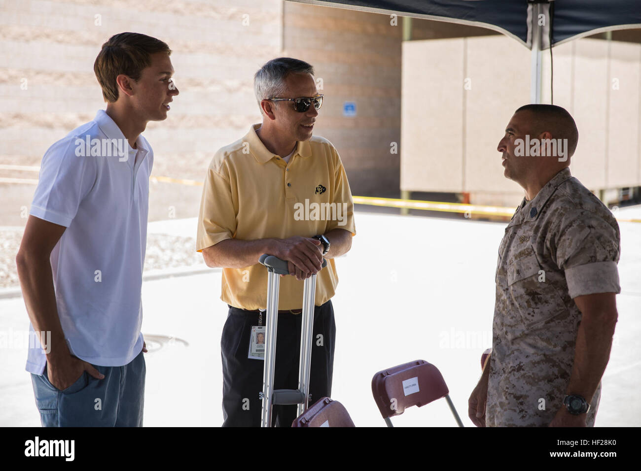 Sgt. Maj. Richard Charron, right, Marine Corps Air Station Miramar ...